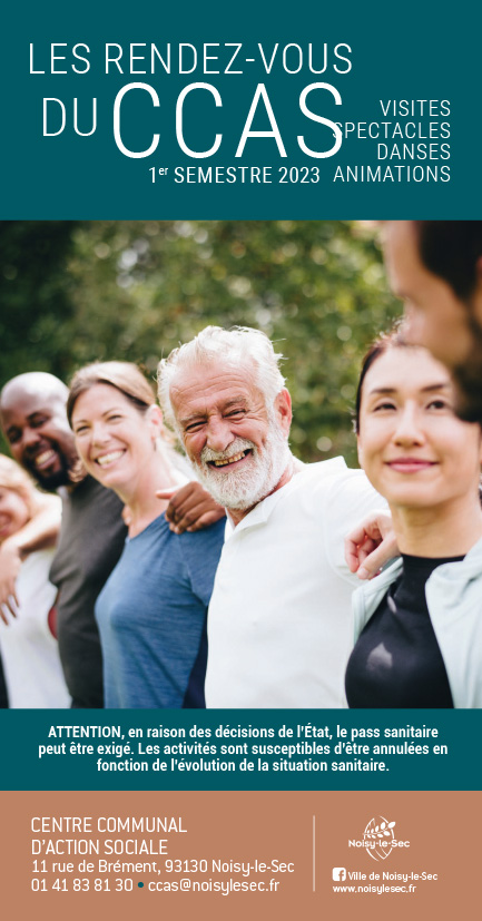 Les rendez-vous du CCAS - 1er semestre 2023 - Noisy le sec